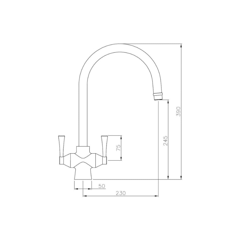 Abode Gosford Monobloc Aquifier Mixer Tap