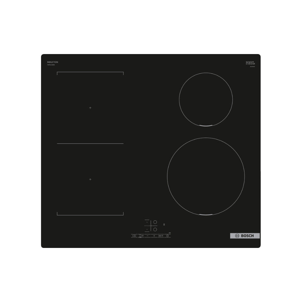 Bosch Series 4 PWP611BB5B 60cm Induction Hob - Black Glass