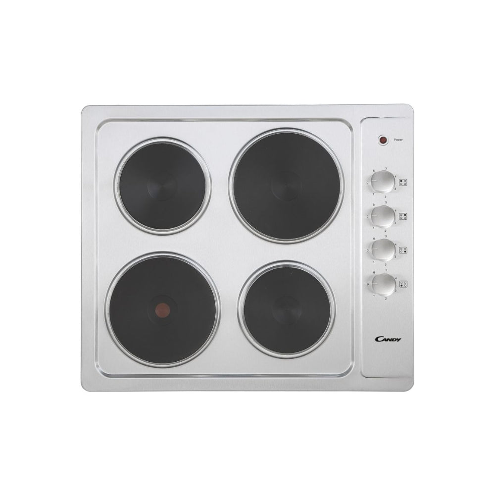 Candy CLE64KX 60cm Electric Solid Plate Hob - St/Steel