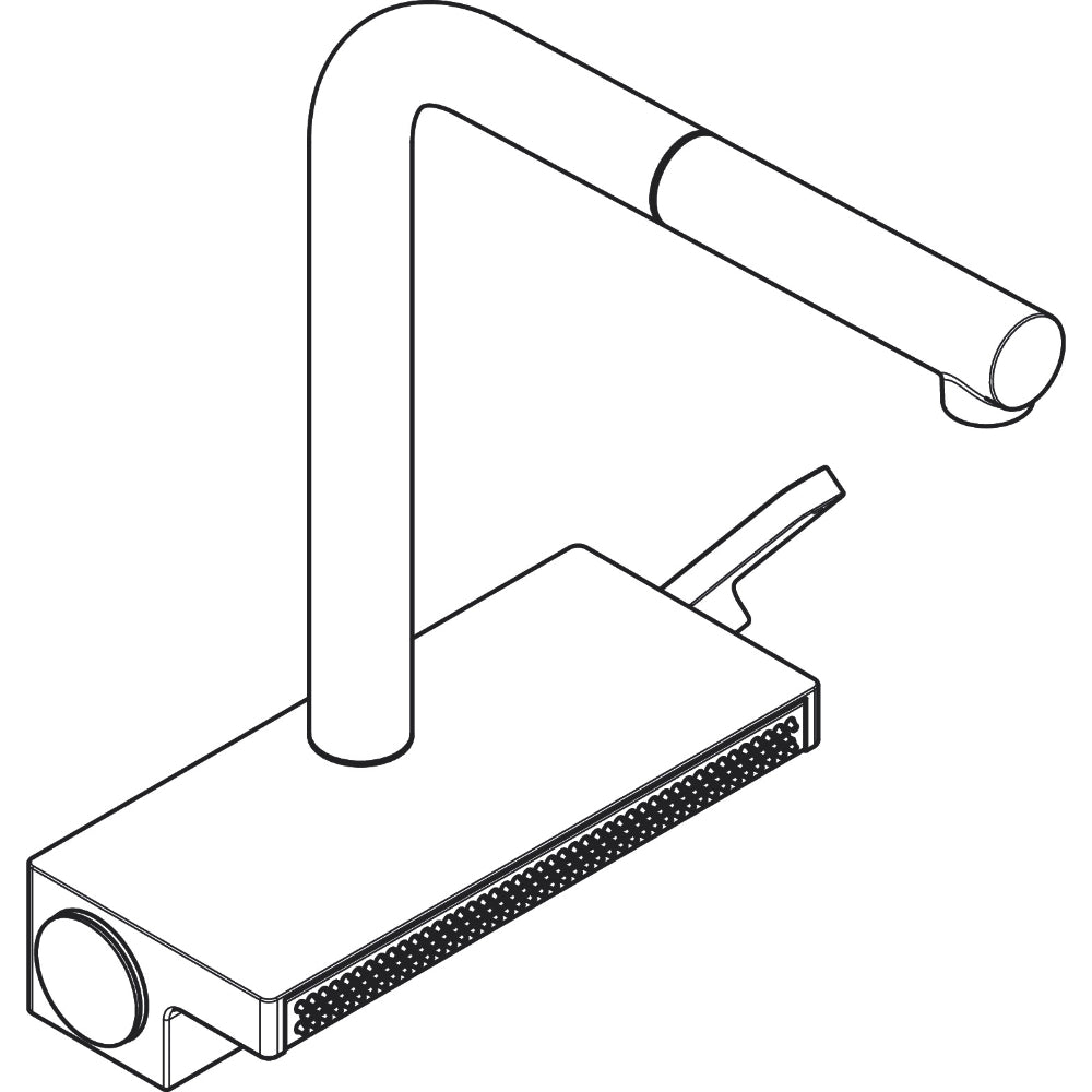 Hansgrohe Aquno Select M81 Single Lever Kitchen Mixer 250 with Pull-Out ...