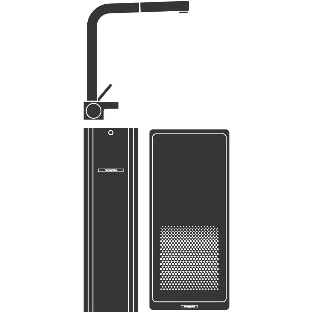 Hansgrohe Aquno Select M81 Single Lever Kitchen Mixer 250 with Pull-Out ...