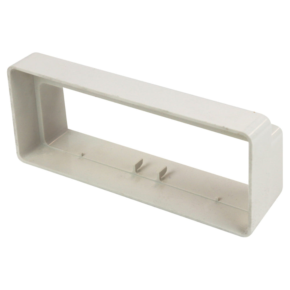 Manrose 204 x 60mm to 220 x 90mm Flat Channel Connector - White