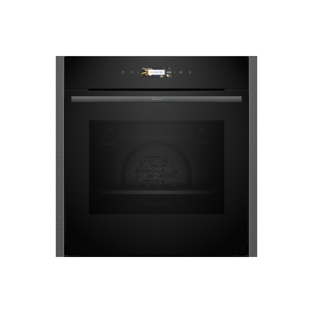 Neff N70 B24CR31G0B Single Electric Oven - Black w/Graphite Trim