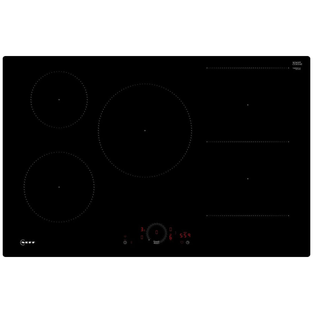 Neff N70 T58PHW1L0 80cm Induction Hob - Black Glass