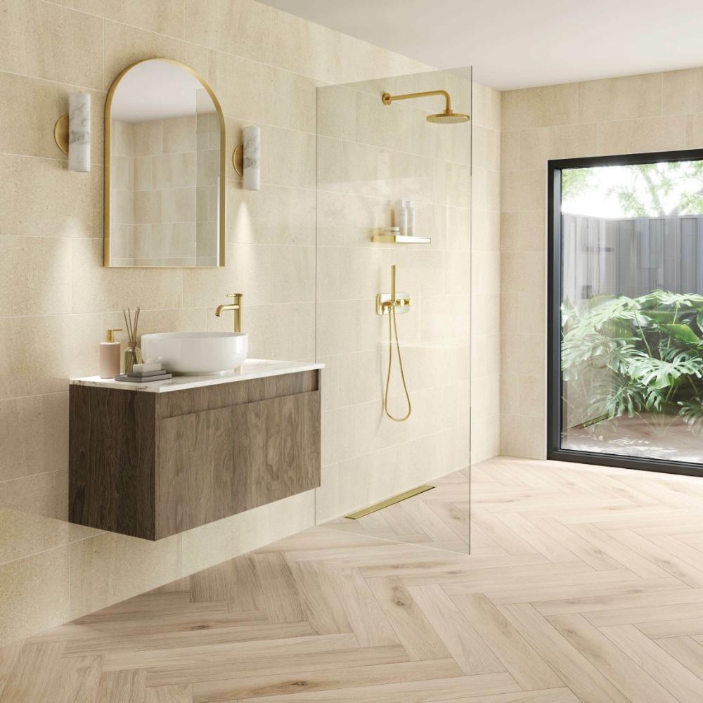 Splendour New Pietra 600x300 Beige Rectified Matt Stone Effect Tiles