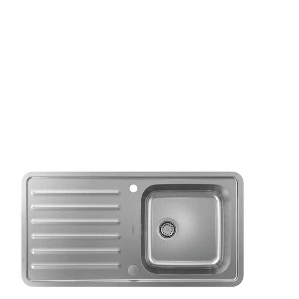 Hansgrohe S41 - S4113-F400 Built-In Sink 400/400 with Drainboard