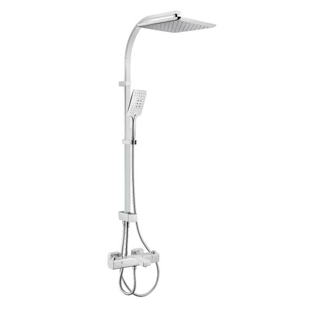 Vitra Aquaheat SS3 Thermostatic Bath Shower Column Square