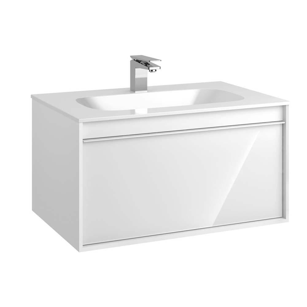 Vitra M-Line Infinit 800/1000/1200mm Vanity Unit - Wall Hung 1 Drawer