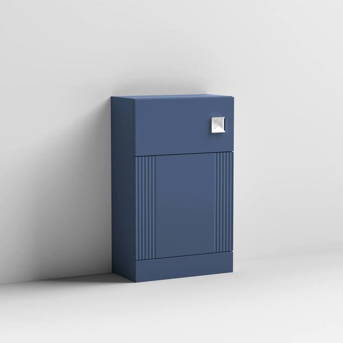 Nuie Deco 500mm Fluted WC Unit - Satin Blue