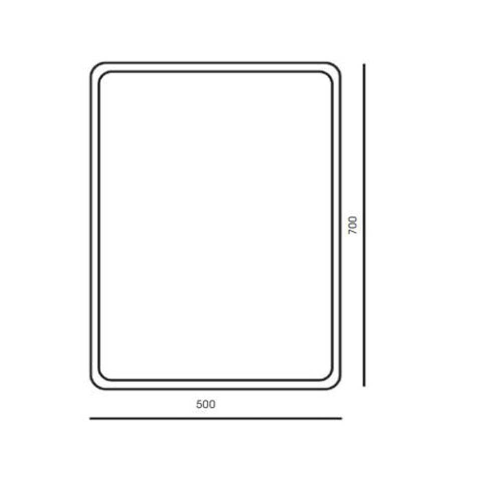 The White Space Hey U Illuminated Mirror