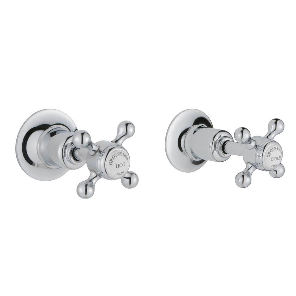 JTP Grosvenor Cross Wall Valves (Pair)