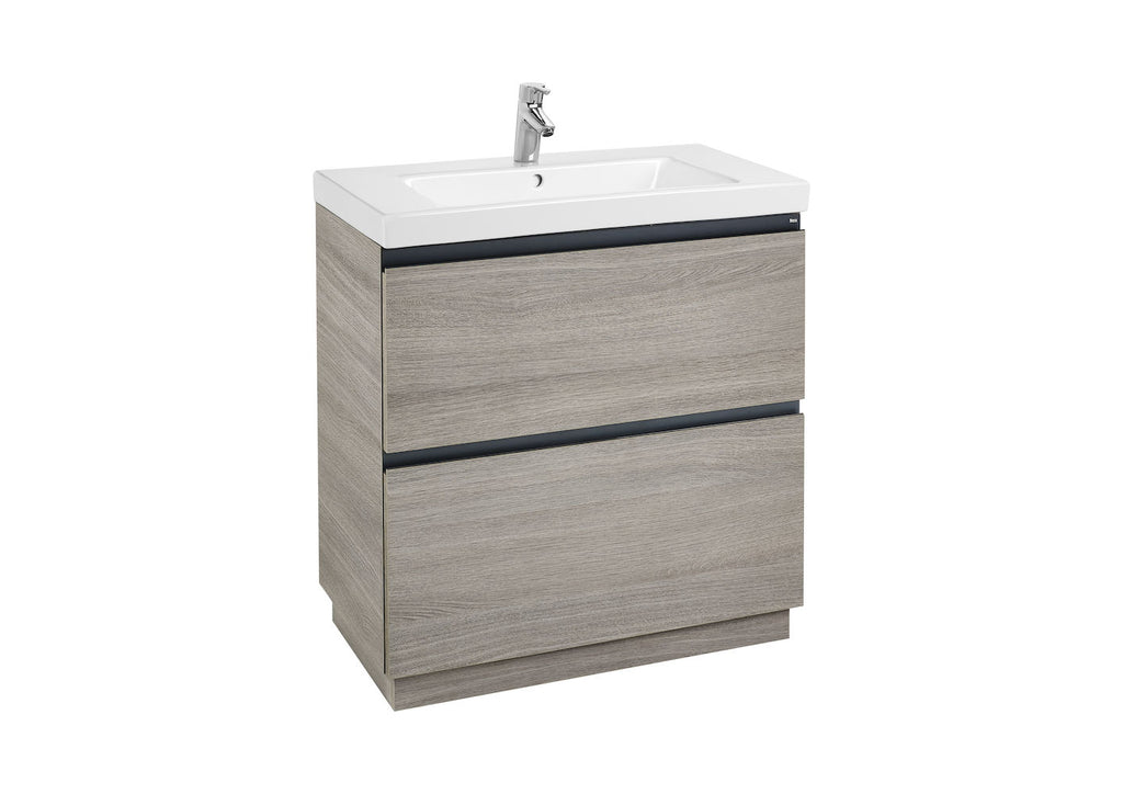 Roca Lander 600/800/1000mm Vanity Unit - Floor Standing 2 Drawer Unit