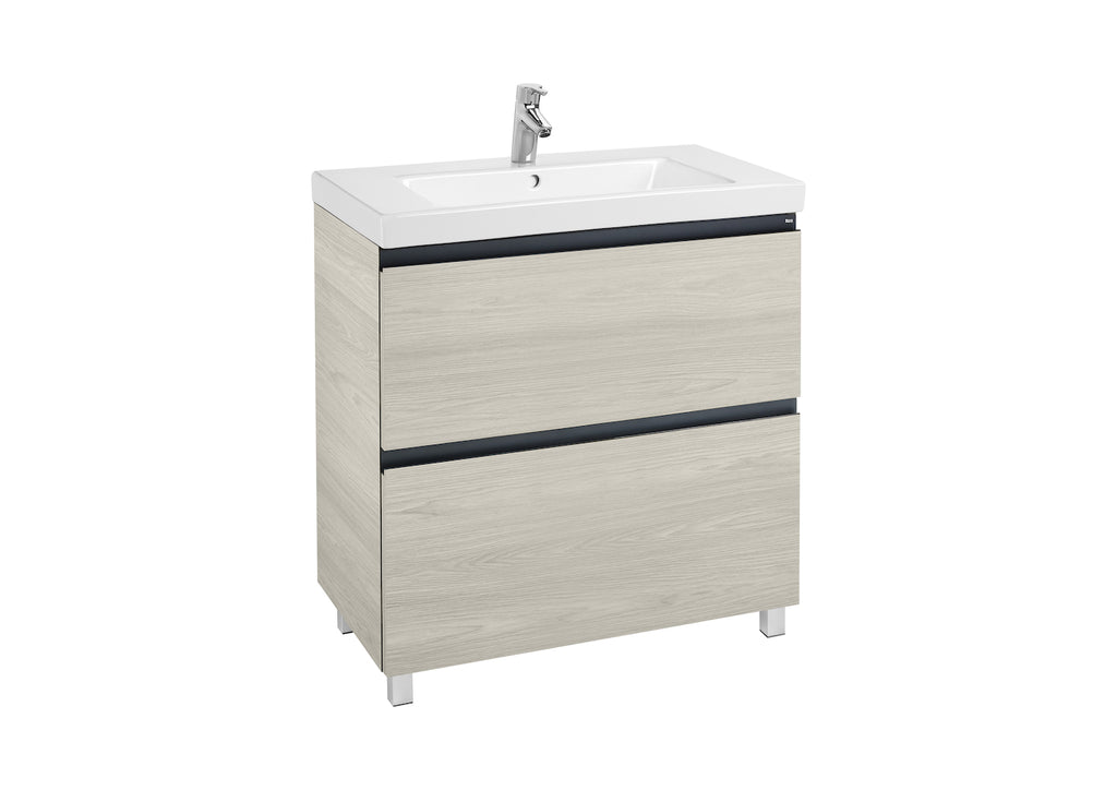 Roca Lander 600/800/1000mm Vanity Unit - Floor Standing 2 Drawer Unit