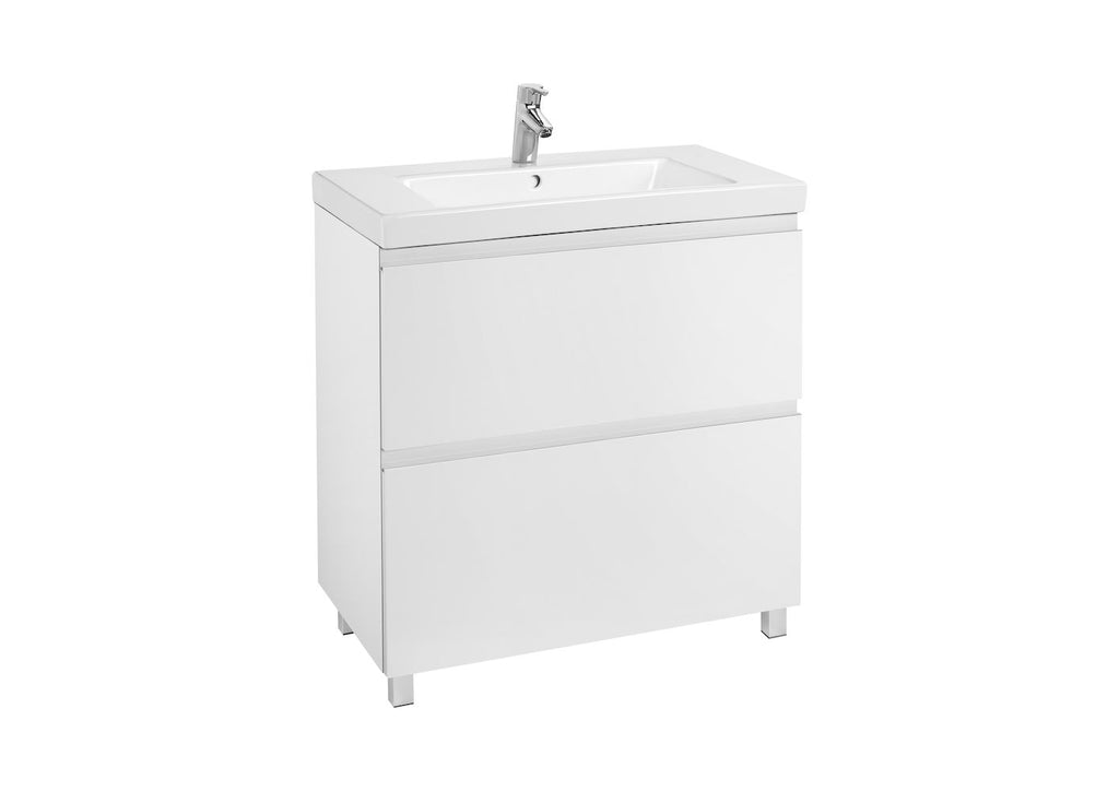 Roca Lander 600/800/1000mm Vanity Unit - Floor Standing 2 Drawer Unit