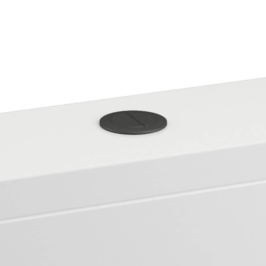 Britton Cistern Dual Flush Button - Matt Black - BRBMB1