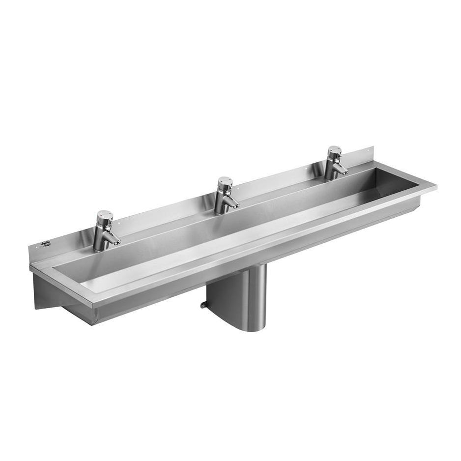 Armitage Shanks Calder Stainless Steel Washing Trough 180cm Long, 3 Ta