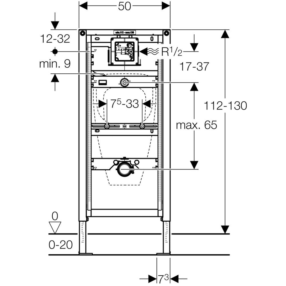 Geberit Duofix Frame for Urinal