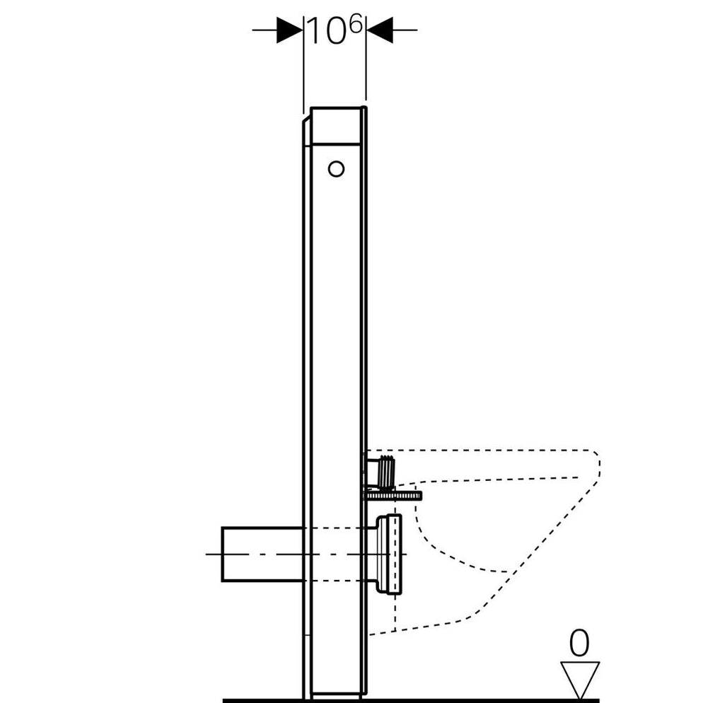 Geberit Monolith Plus 101cm Sanitary Module for Wall Hung WC