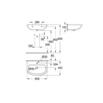 Grohe Bau 60cm Ceramic Wall Hung Basin - 1TH