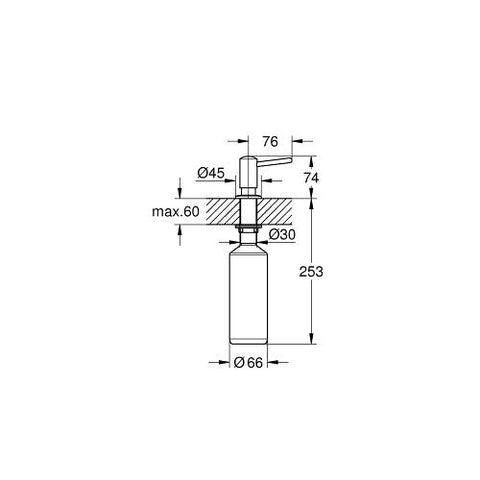 Grohe Contemporary Soap Dispenser