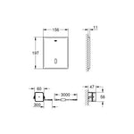 Grohe Tectron Skate Bluetooth Infra Red Electronic for WC