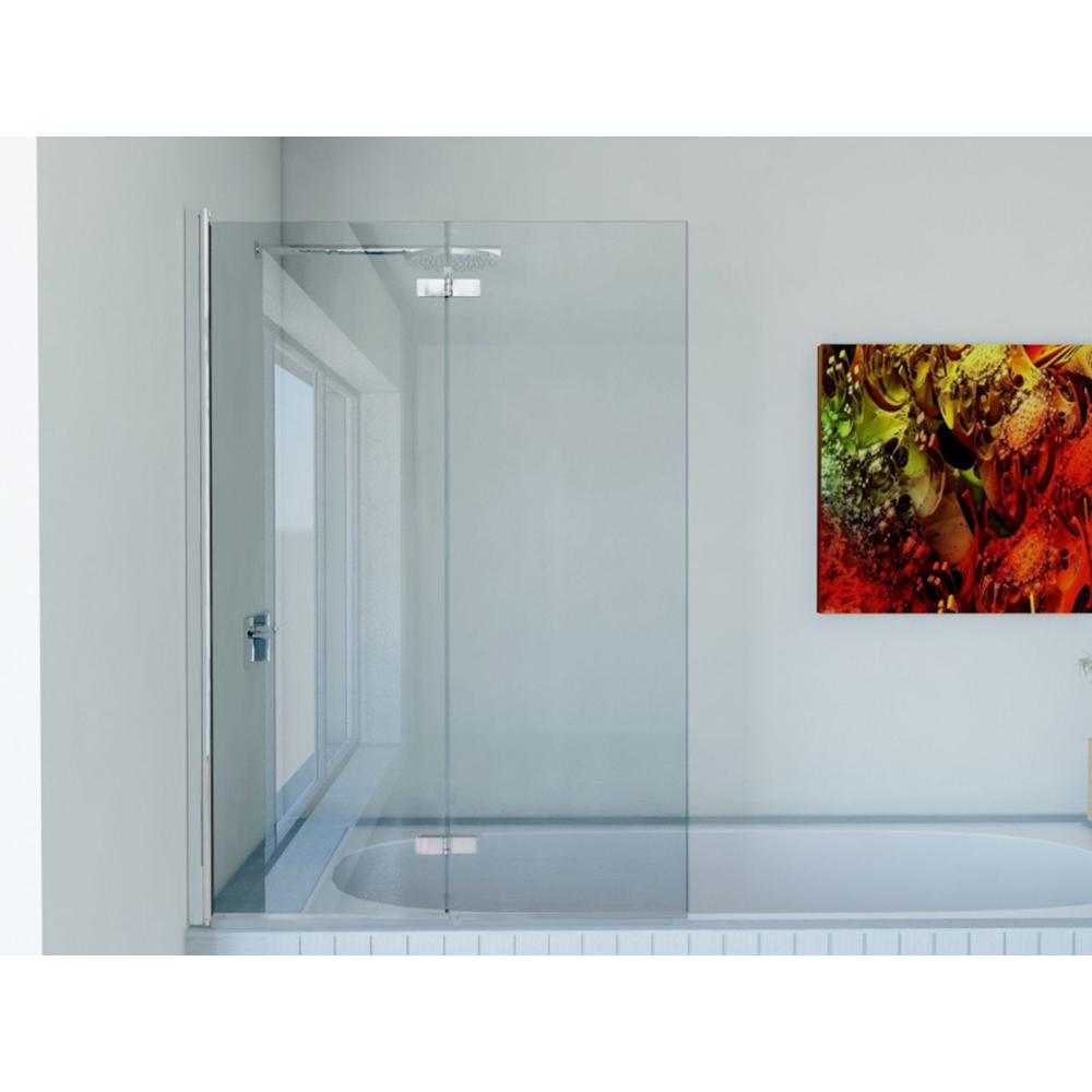 Matki Eleganza 1065mm Folding Bath Screen with Glass Guard