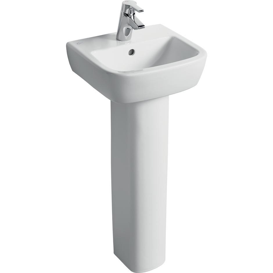 Ideal Standard Tempo 40cm Cloakroom Pedestal Basin - 1 & 2TH